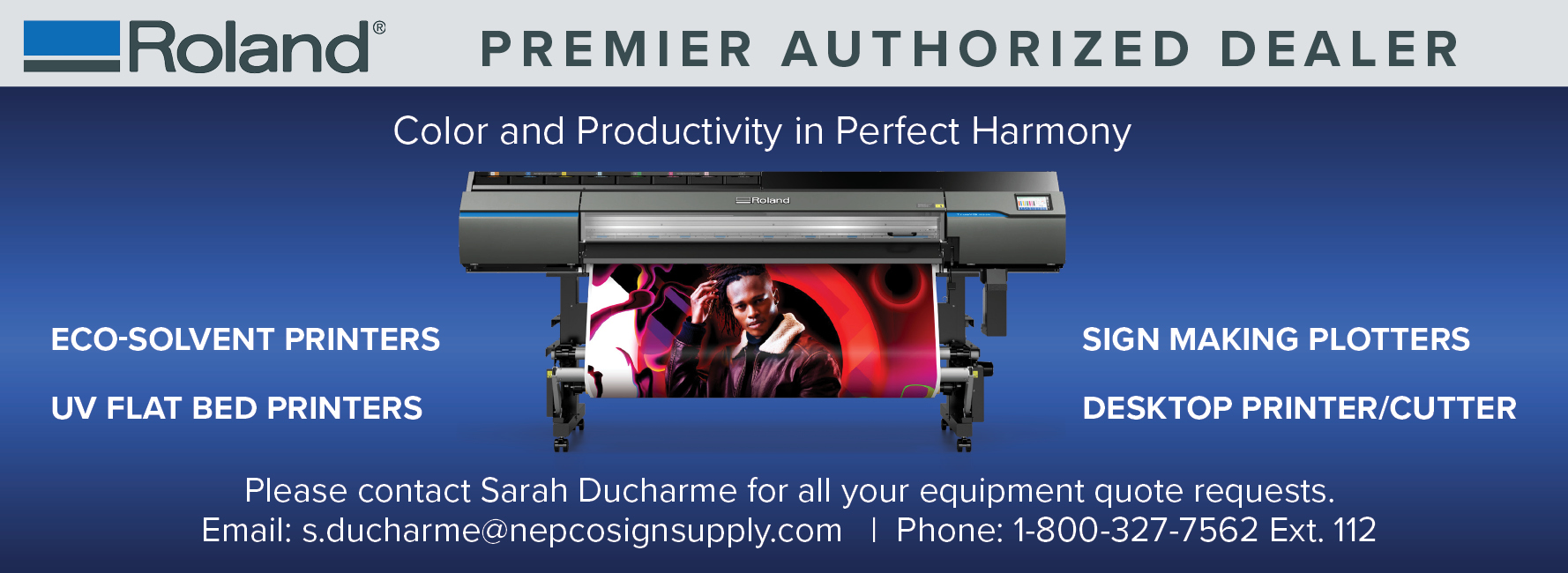 Buy Roland Printers - Cutters - VersaCAMM - SOLJET - NEPCO ~ Sign ...